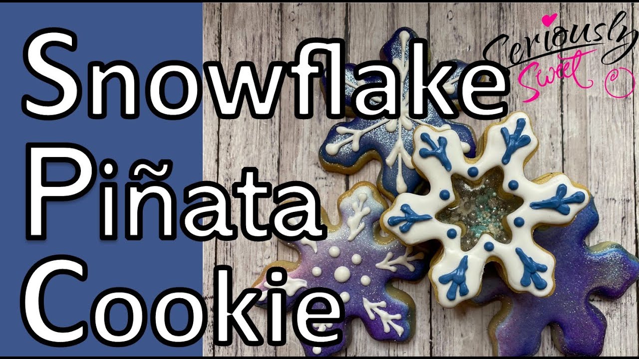 Snowflake Pinata Cookie - YouTube