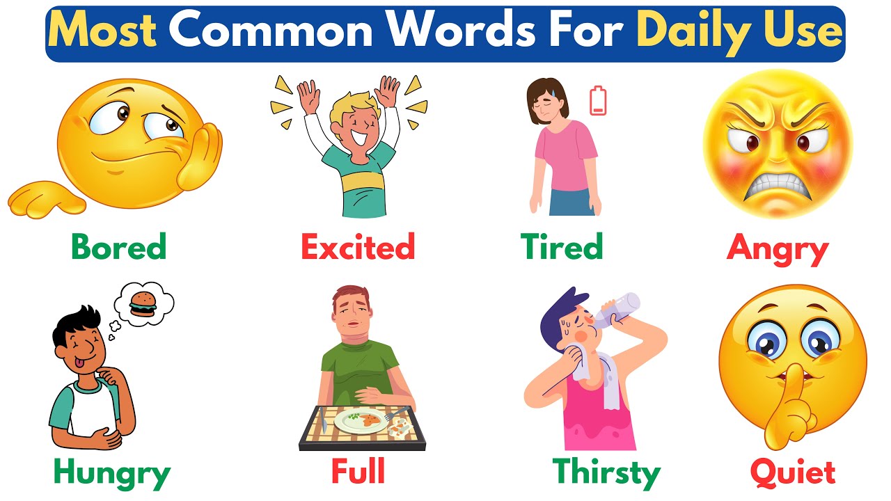 Most Common Words In English For Daily Use | Daily Use English ...