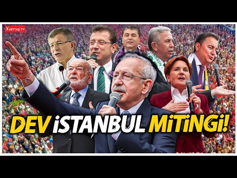 İstanbullular Maltepe'ye akın etti! Tarihi Millet İttifakı Mitingi!