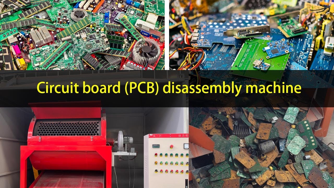 Circuit board PCB disassembly machine - YouTube