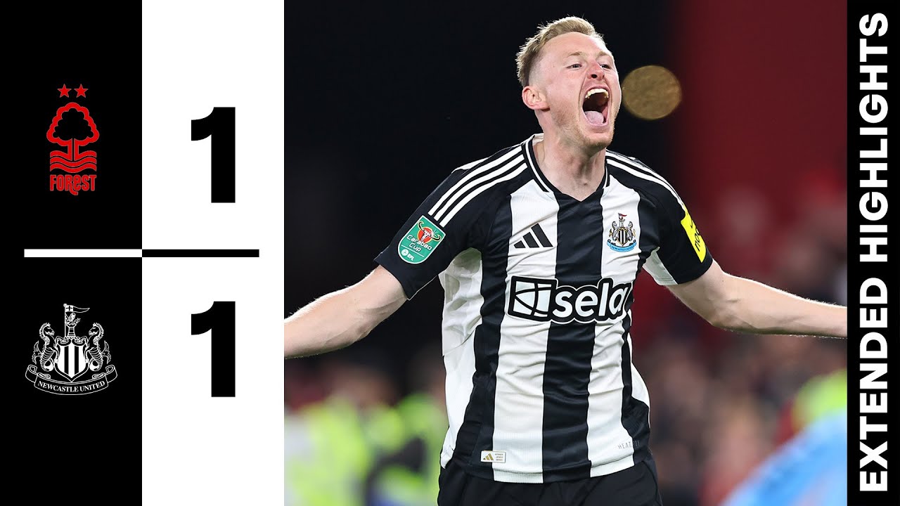 Nottingham Forest 1 Newcastle United 1 (NUFC Win 3-4 on Penalties ...