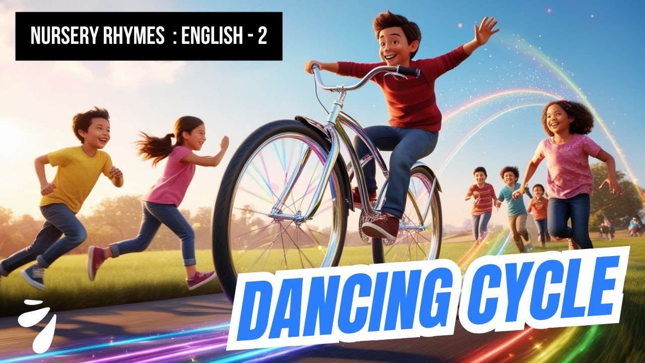 Nursery Rhymes on "Dancing Cycle" l 3D Animation Video l English 2 ...