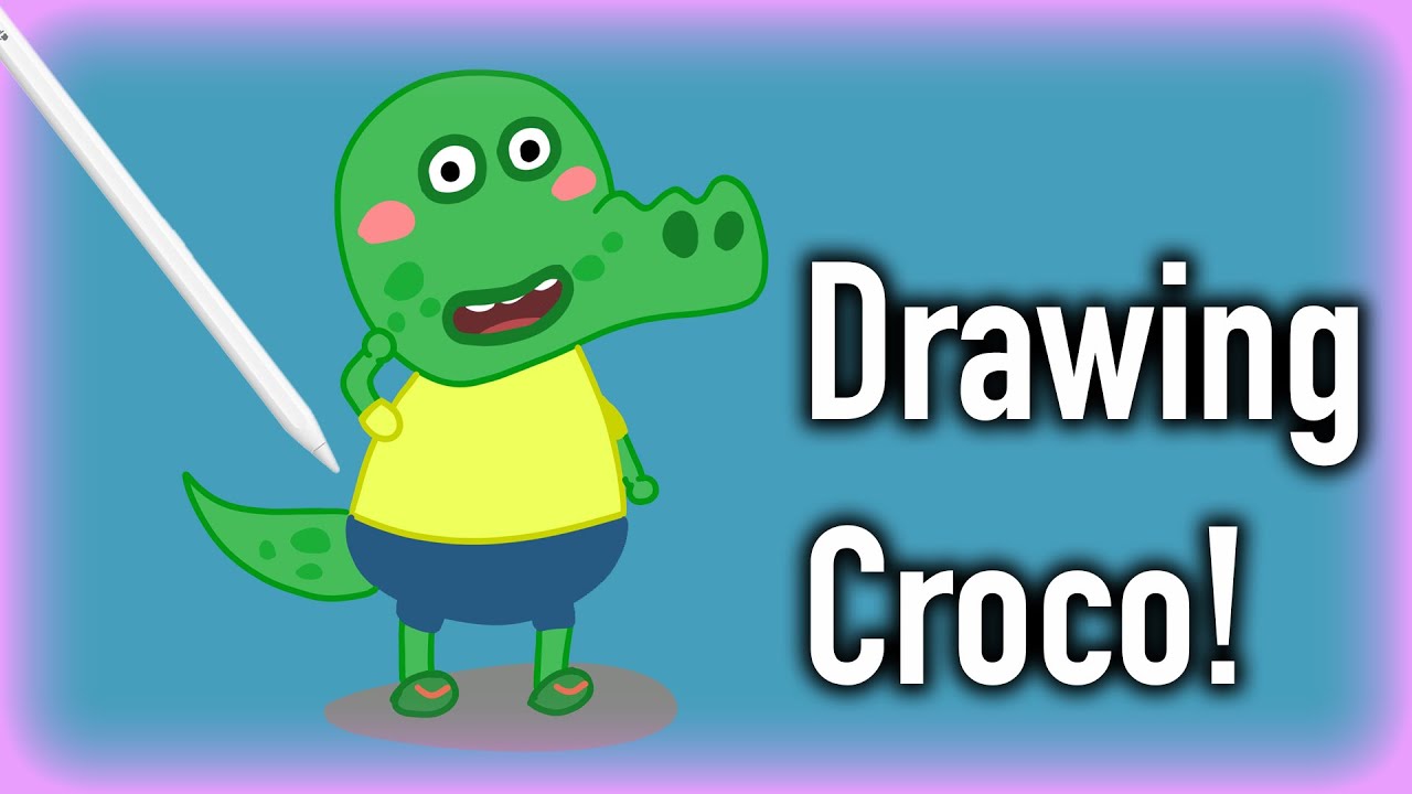 HOW TO DRAW CROCO FROM WOLFOO FAMILY - YouTube