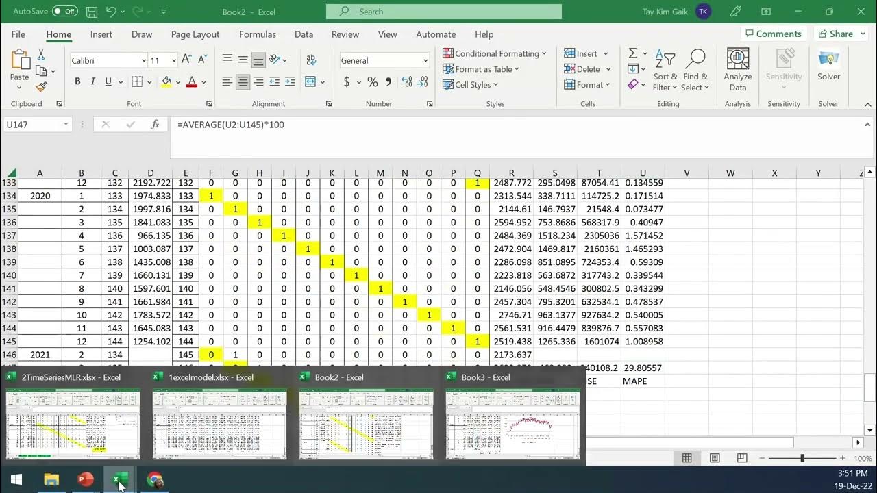 Forecasting Time Series Data Using Simple and Weighted Moving Average ...