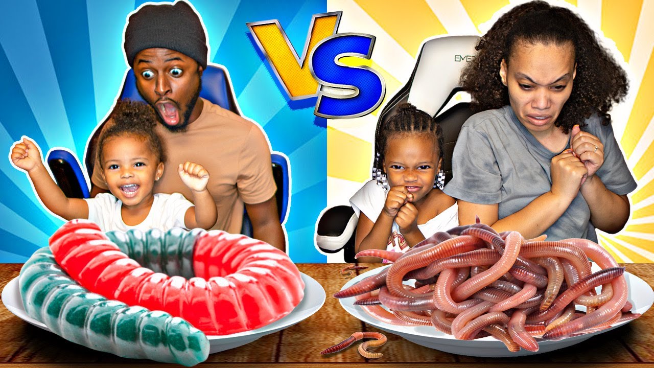 REAL VS GUMMY FOOD CHALLENGE!! - YouTube