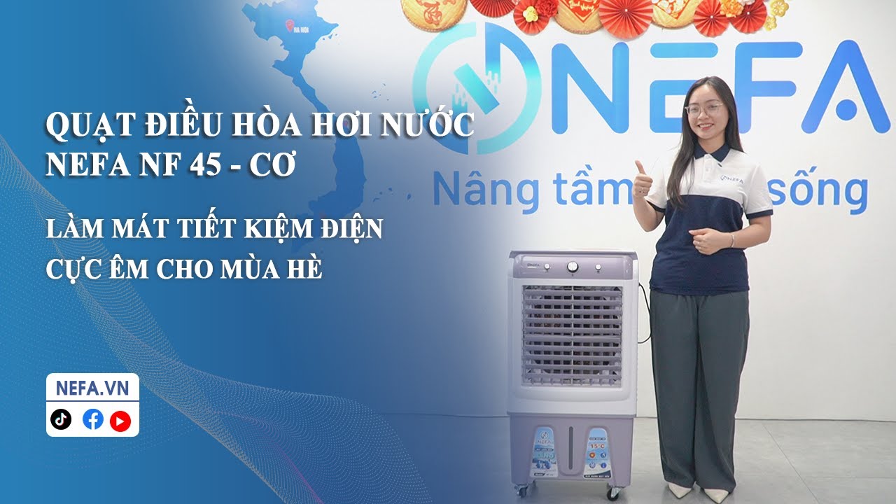 Quạt điều hòa Nefa NF45 cơ - Làm mát mạnh, tiết kiệm điện, cực êm cho ...
