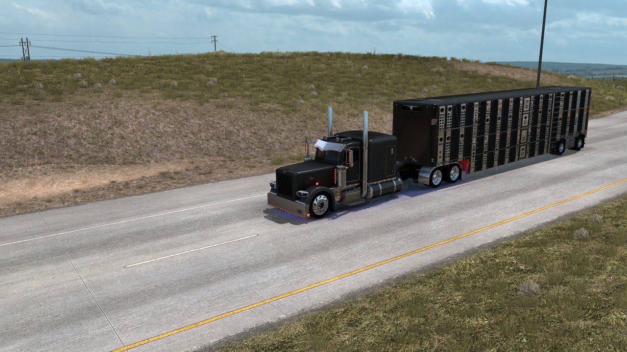 Peterbilt 389 N14 LOPE 550HP (Jon ruda MOD) wilson trailer.. - YouTube