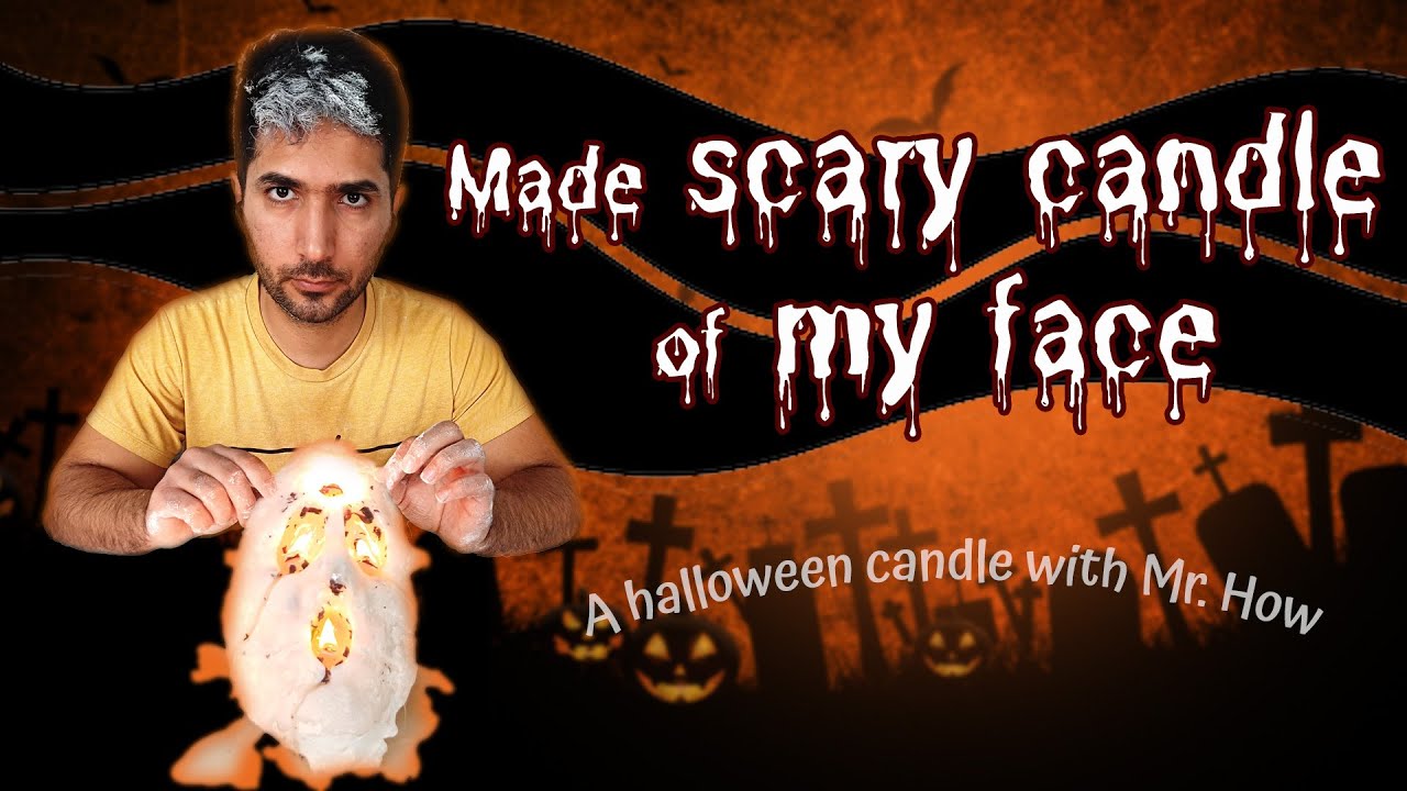 Learn how to make scary face candles for Halloween or your room decor ...