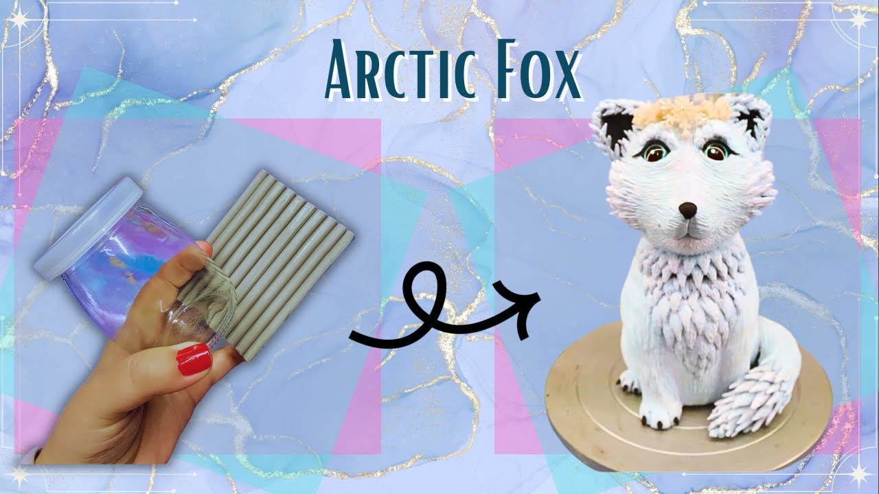 I Made An Arctic Fox Jar From Polymer Clay - YouTube
