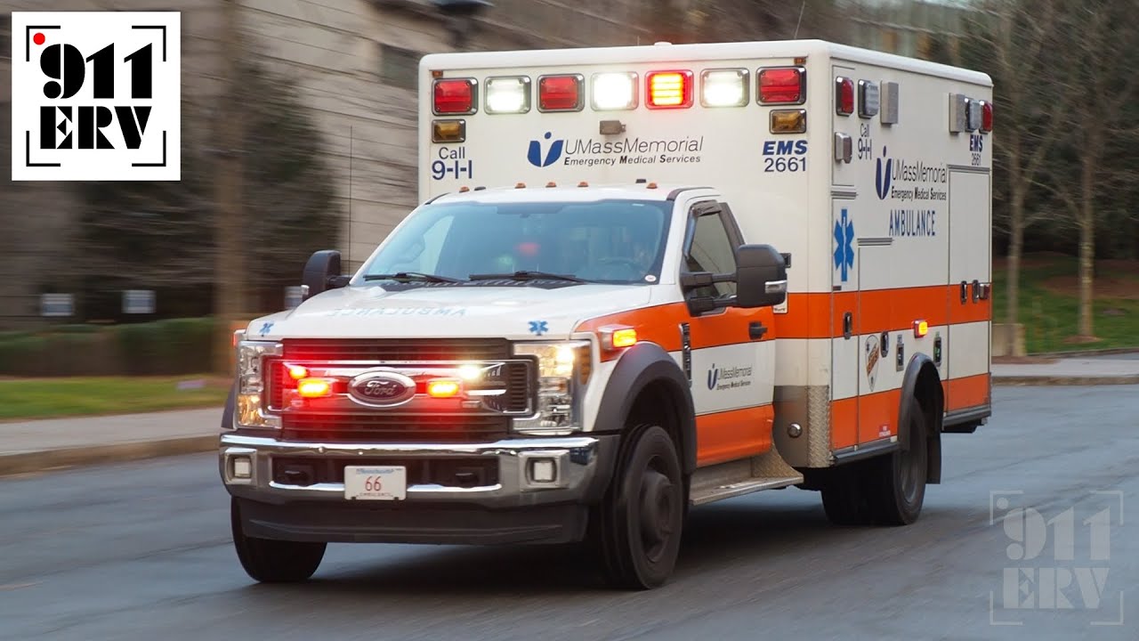 Worcester EMS Responding | Ambulance 2661 - YouTube