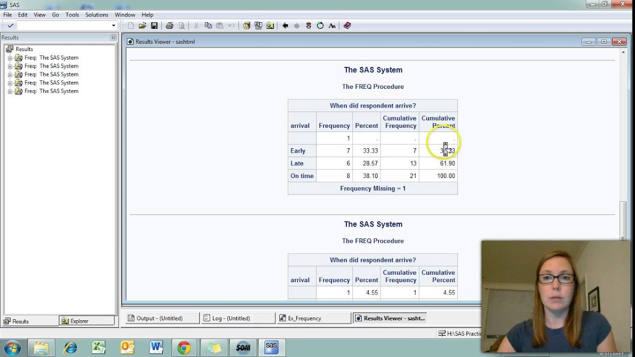 Obtaining Frequencies in SAS - YouTube