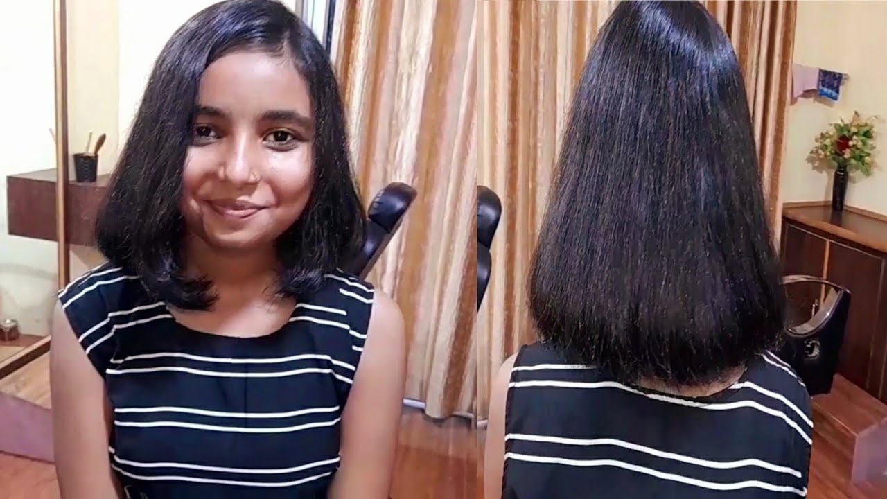 Bob Hair Cu t | Shoulder Length Bob Hair Cut For School/College Girls ...
