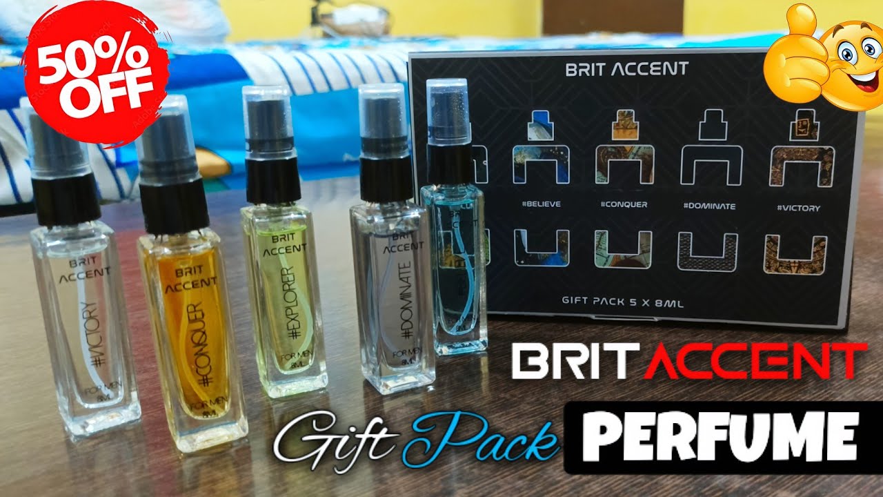 BRIT ACCENT Perfume Combo Pack in just ₹136 | Unboxing & Review - YouTube