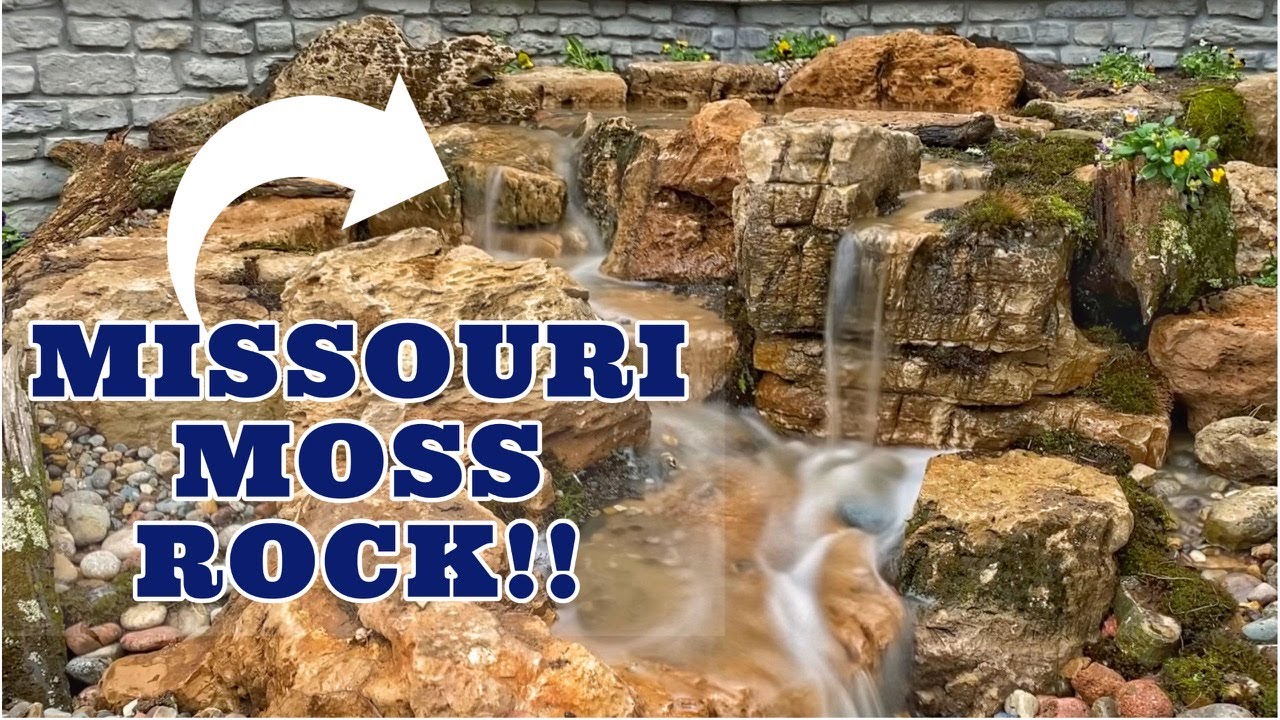 Pondless Waterfall built with Missouri Moss Rock! - YouTube