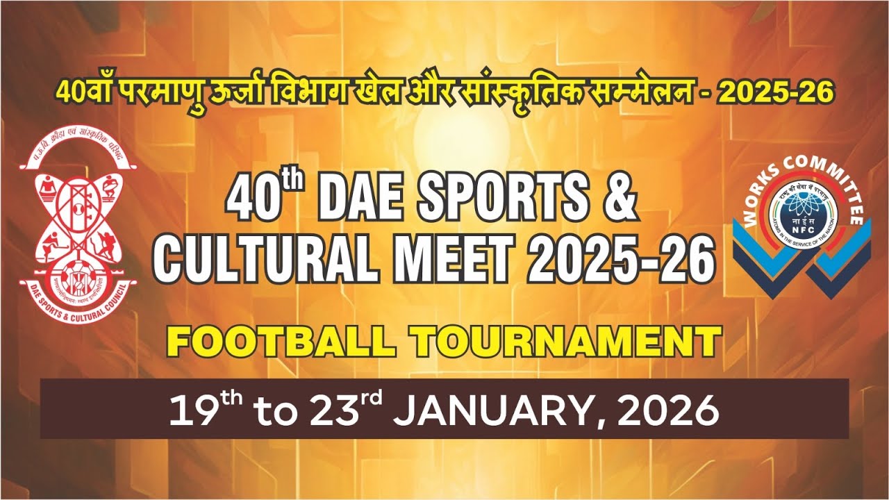 40th DAE Football Tournament 2026 | Goals, Glory & Grit | Hyderabad ...