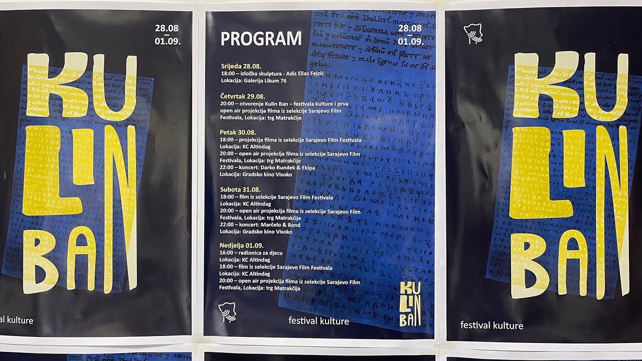 Udruženje “Setup” najavilo Festival kulture “Kulin Ban 2024” u Visokom ...