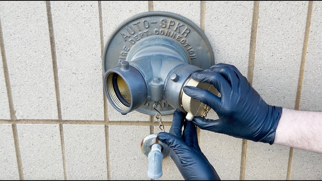 Brass 2 1/2" NH Plug (Fire Department Connection) - YouTube