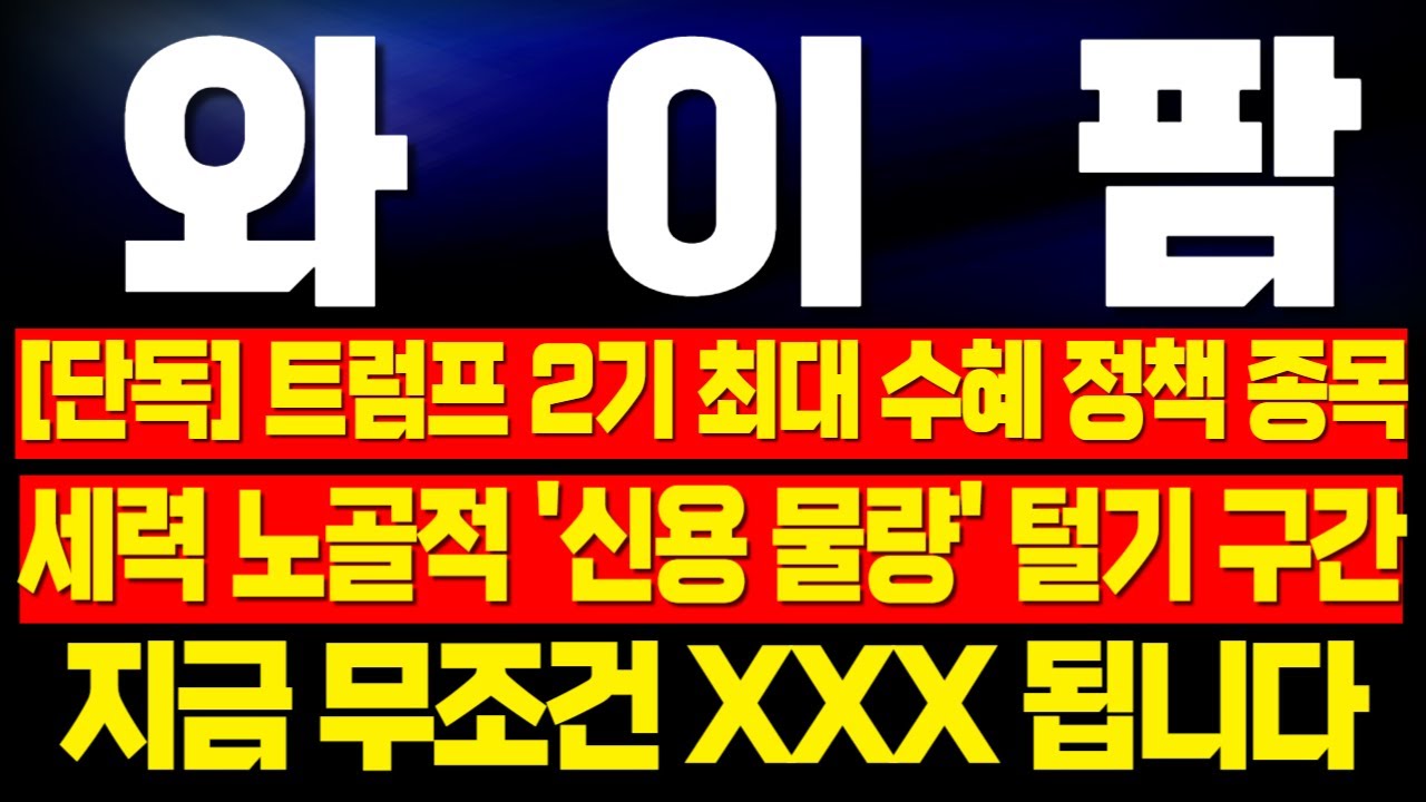 와이팜 주가전망 개인 신용 물량 털고 세력들만 매수 중 트럼프 2기 자율주행이 최대 수혜 165억 유증을 왜 했는지 알겠네요 완벽정리 Youtube