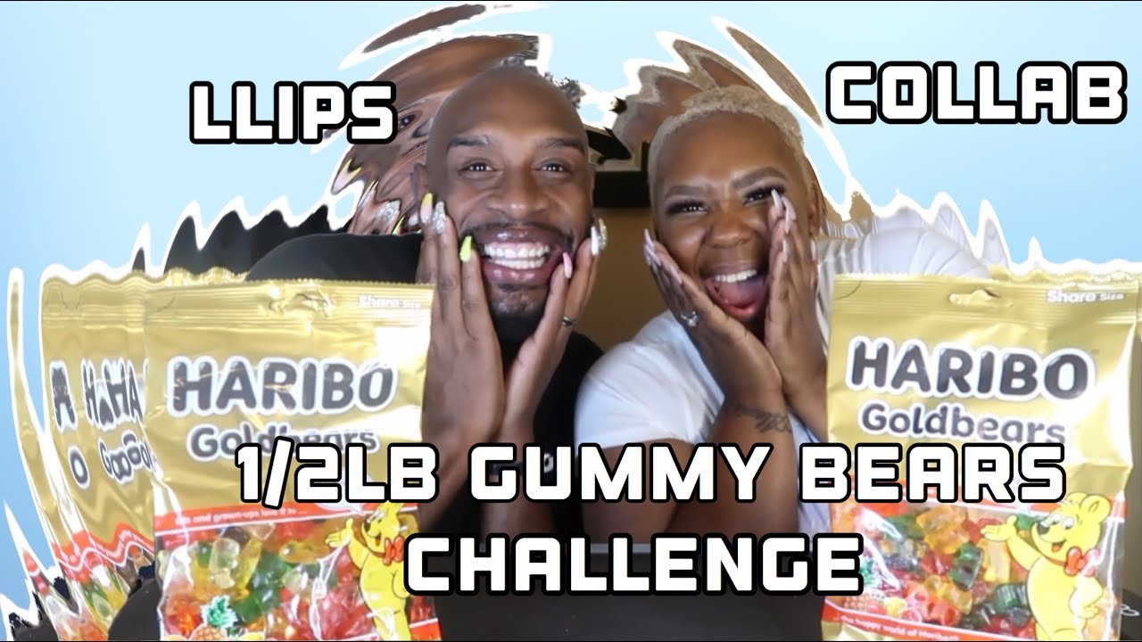 5MIN 1/2LB GUMMY BEARS CHALLENGE WITH LLIPS - YouTube