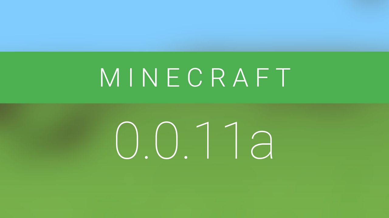 Minecraft 0.0.11a - Обзор - YouTube