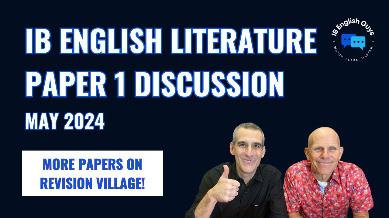 IBDP English A LITERATURE: May 2024 Paper 1 - Bill Bryson - Close ...