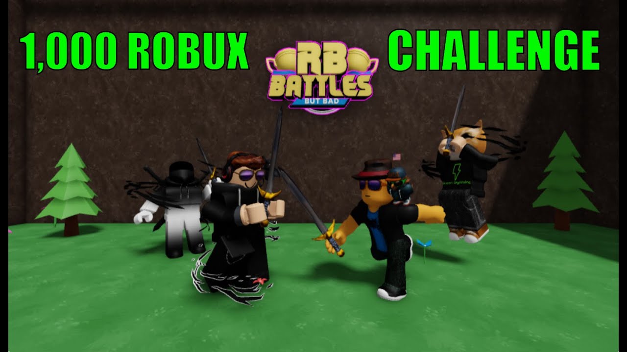 RB Battles But Bad? Roblox Challenge for 1,000 Robux! - YouTube