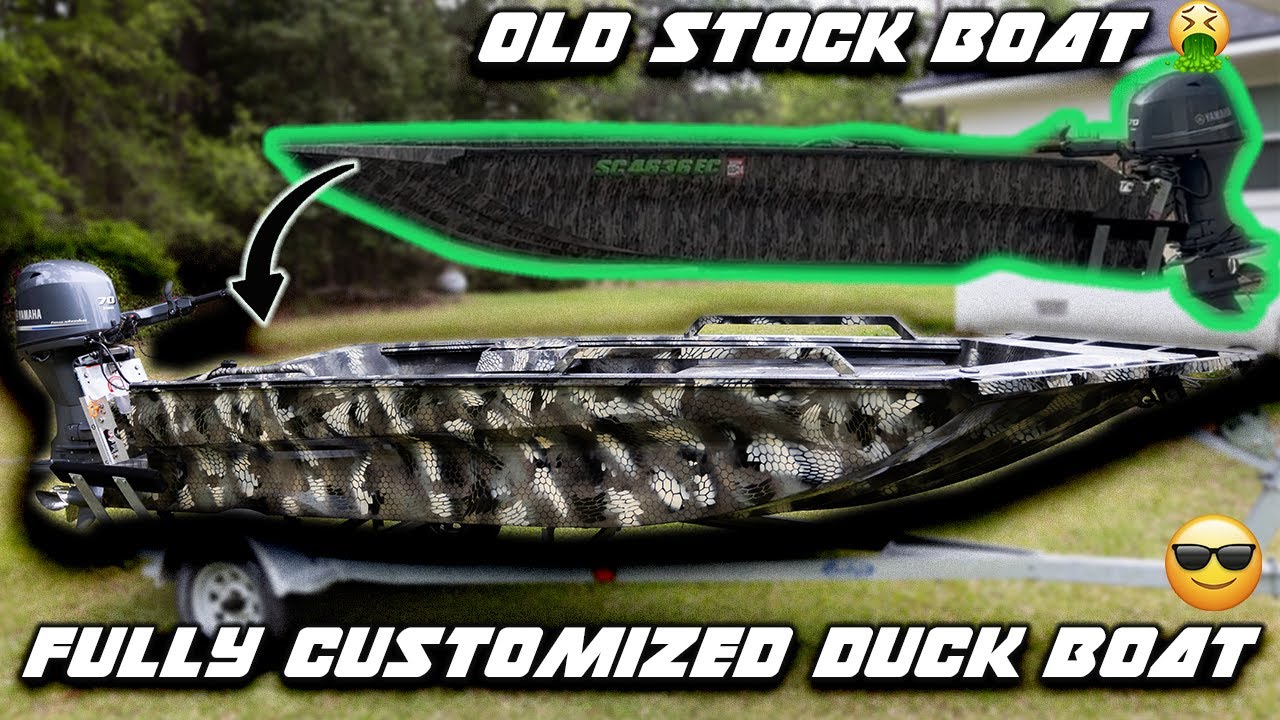 Building my DREAM duck boat!! | Red Leg Wraith Paint Job - YouTube