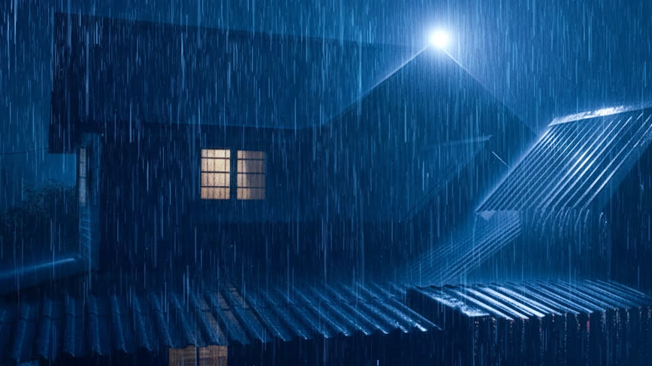 Heavy Rain Sounds | Intense Rain On Metal Roof ⛈️ | Deep Sleep Night ...