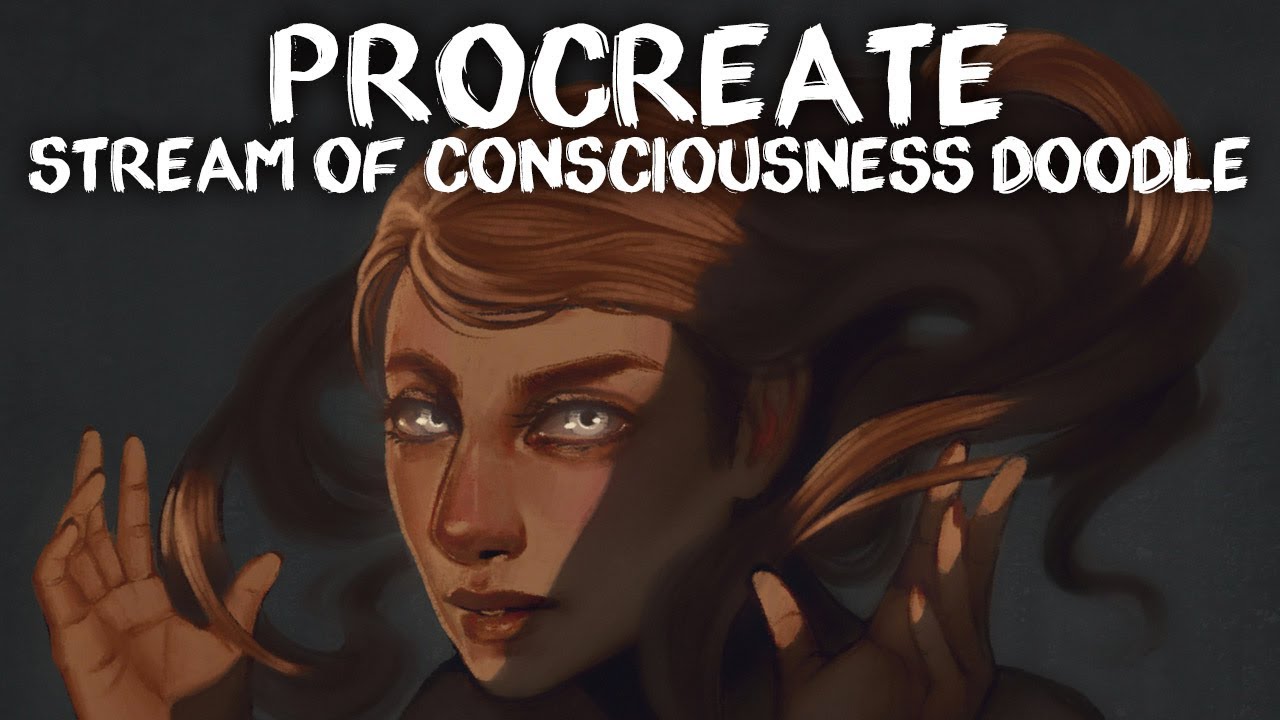 Watch Me Draw a Stream of Consciousness Procreate Doodle - Playing with ...