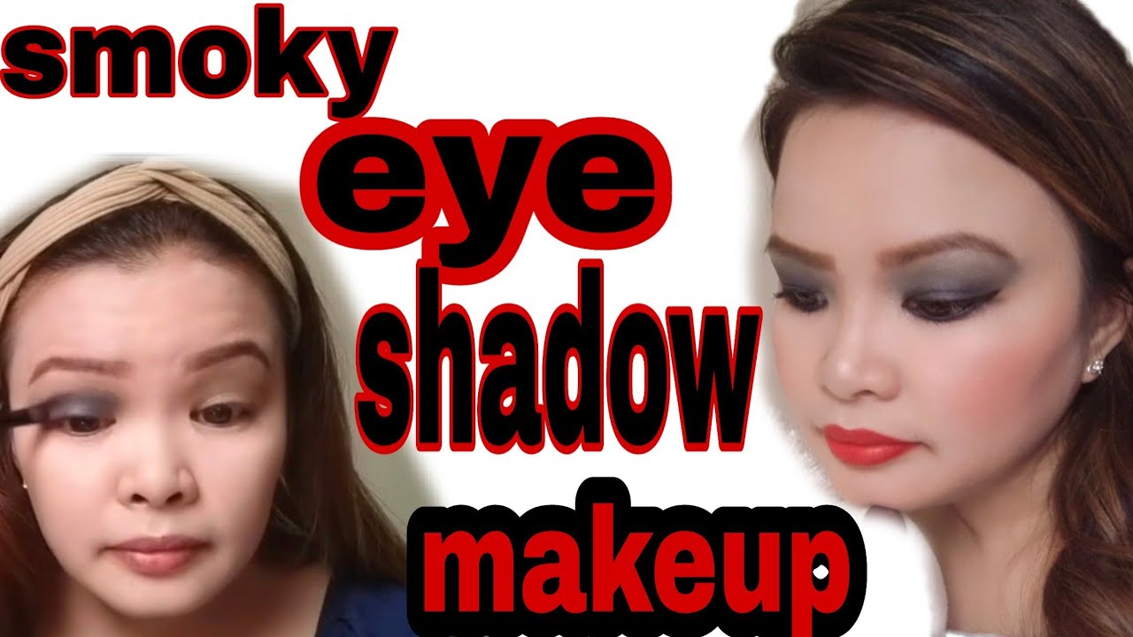 DIY smoky eye shadow make up step by step Ng pag make up.. - YouTube