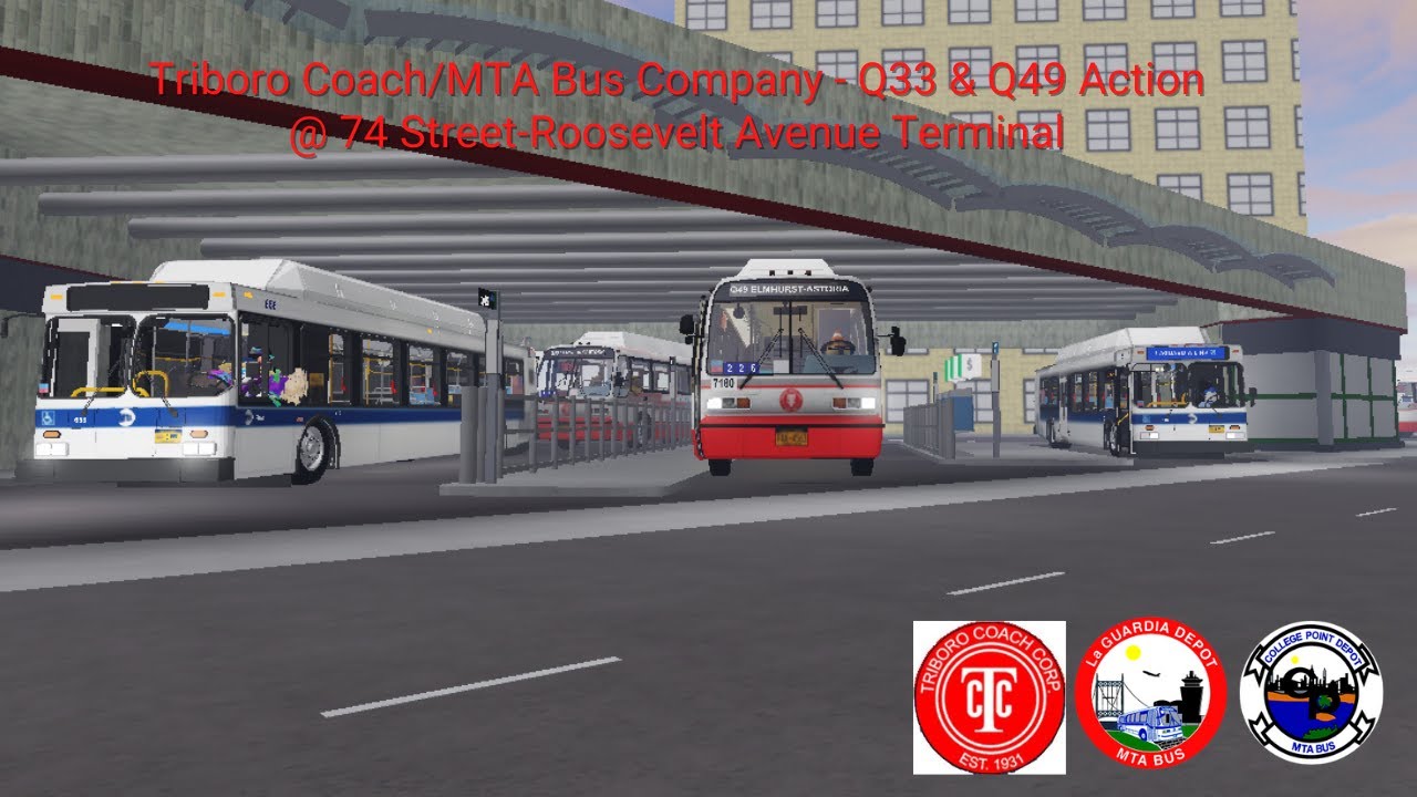 Triboro Coach/MTA Bus Company - Q33 & Q49 Action @ 74 Street-Roosevelt ...