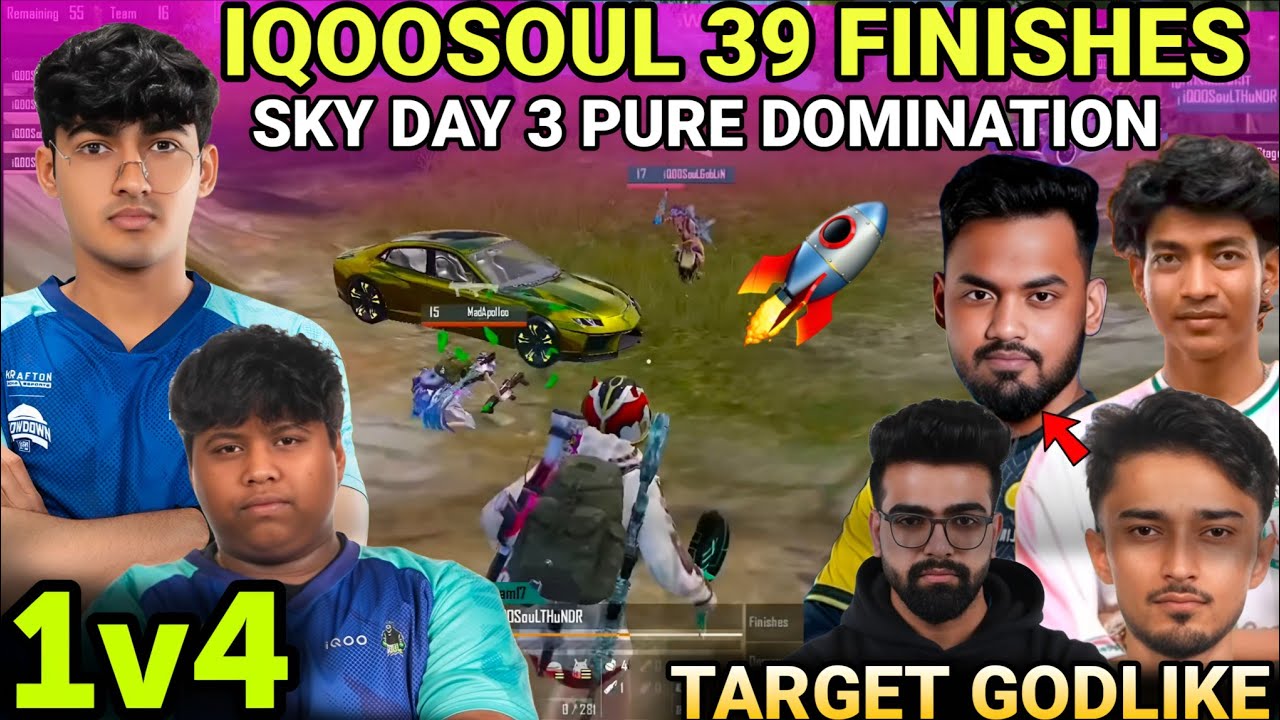 Caster Shocked Soul 39 Finishes Domination | Joker 1v4 Wwcd | Legit ...