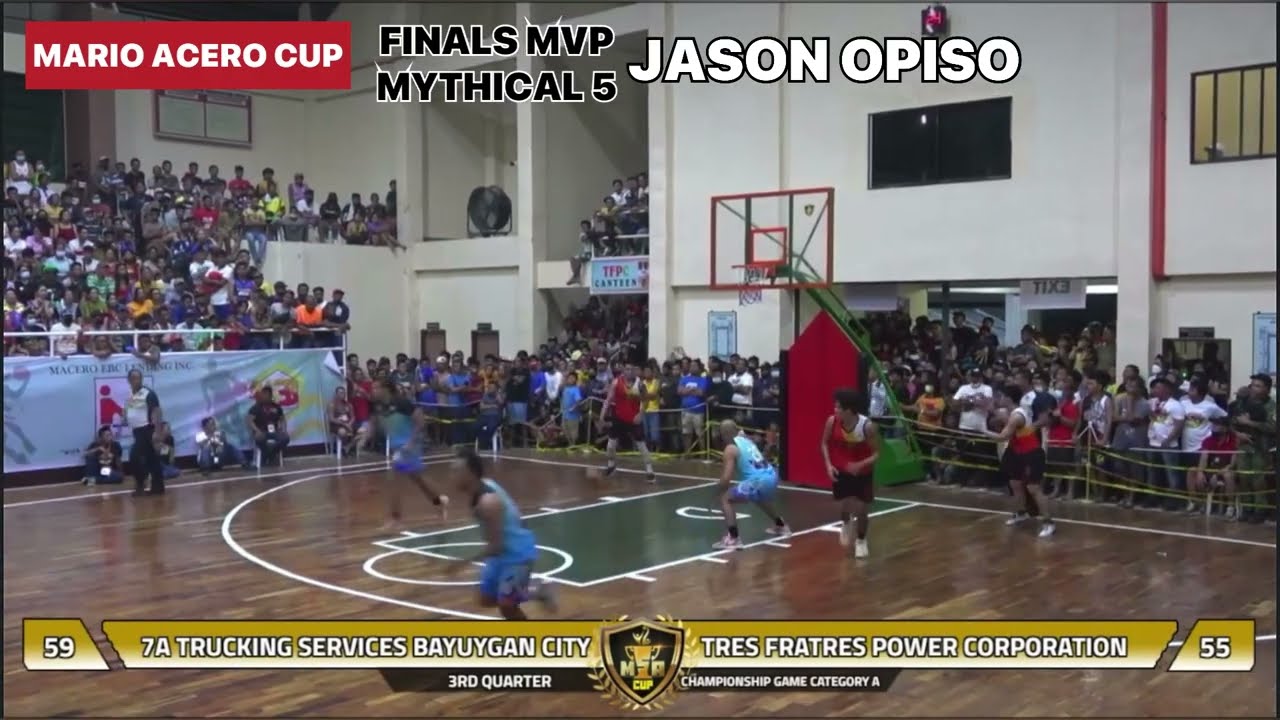Finals MVP. Mythical 5 Jason Opiso from Butuan City. 1st Mario Acero ...