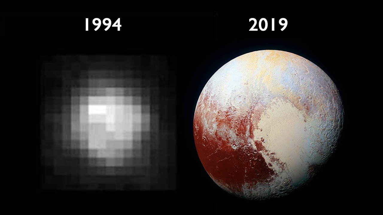 Our View of Pluto Through the Years (1930 to 2019) - YouTube
