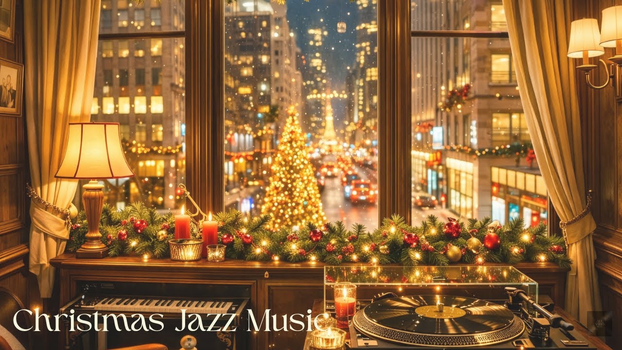 Christmas Jazz Music 🌆 Cozy City Christmas Nights | Smooth Jazz, Warm ...