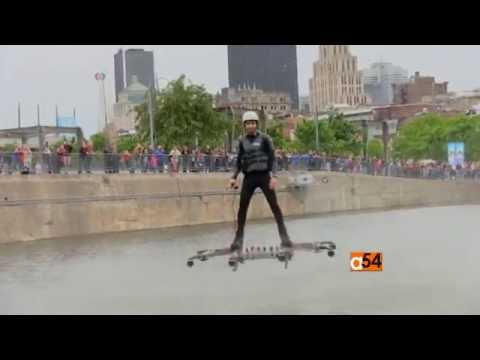 Hoverboard Prototype Tested in Canada - YouTube