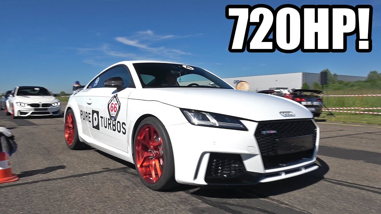720HP Audi TT RS 8S 2.5 TFSI PURE TURBOS - Revs, Drag Racing ...