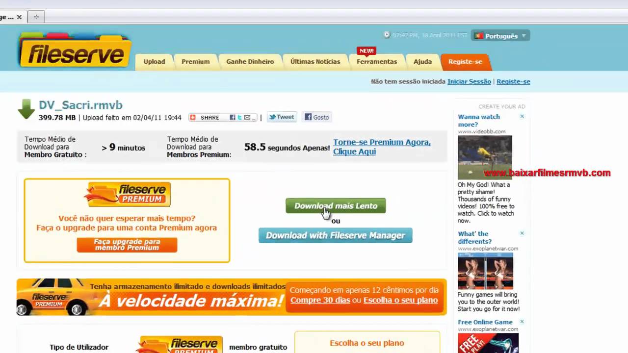 como baixar pelo fileserve.mp4 - YouTube