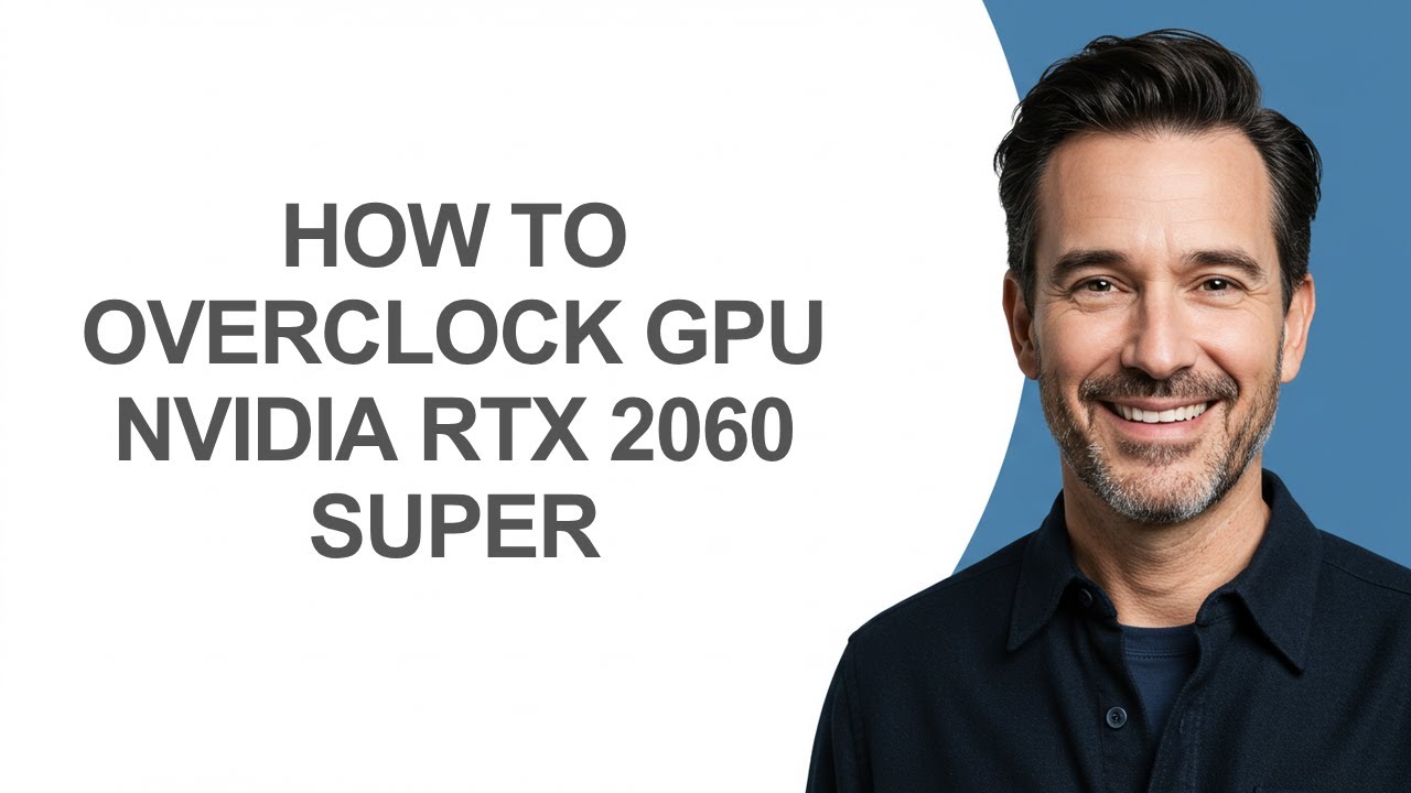 How to Overclock Gpu Nvidia Rtx 2060 Super - KevinHowTo - YouTube