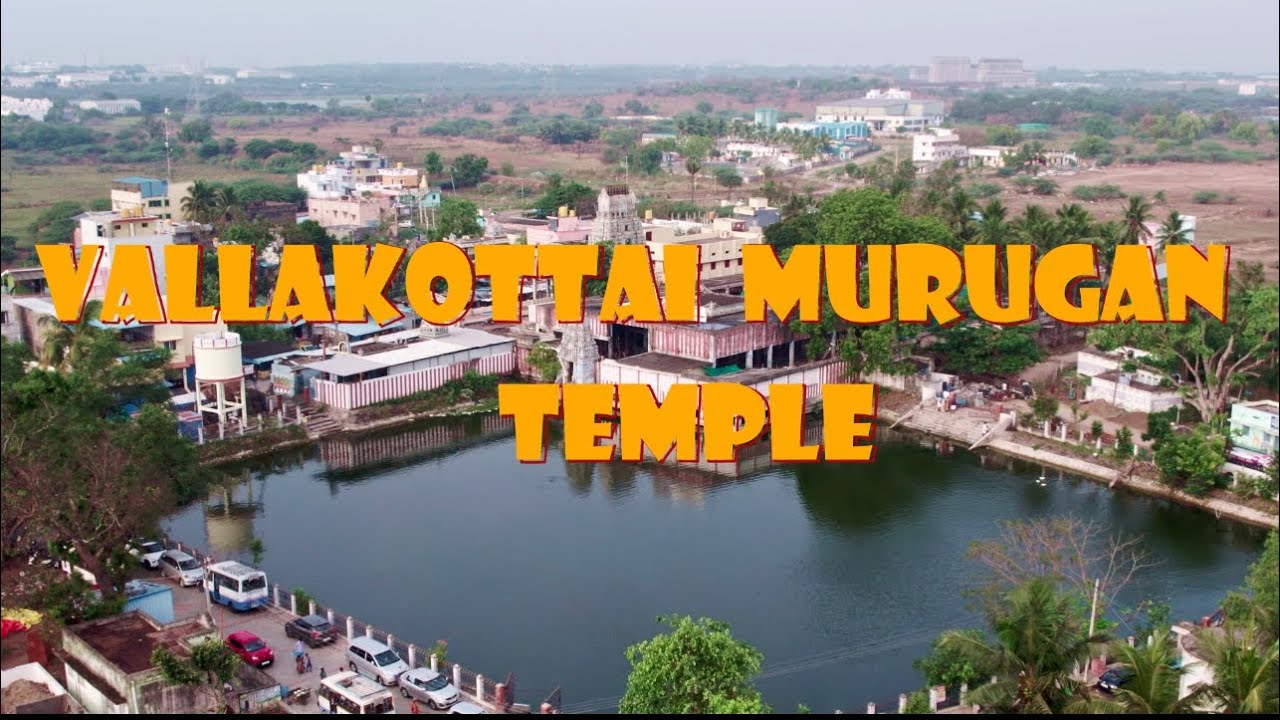 Discover the Aerial Beauty of Vallakottai Murugan Temple with Drone ...