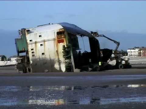 Riverdance Ferry Demolition Part 1 - YouTube