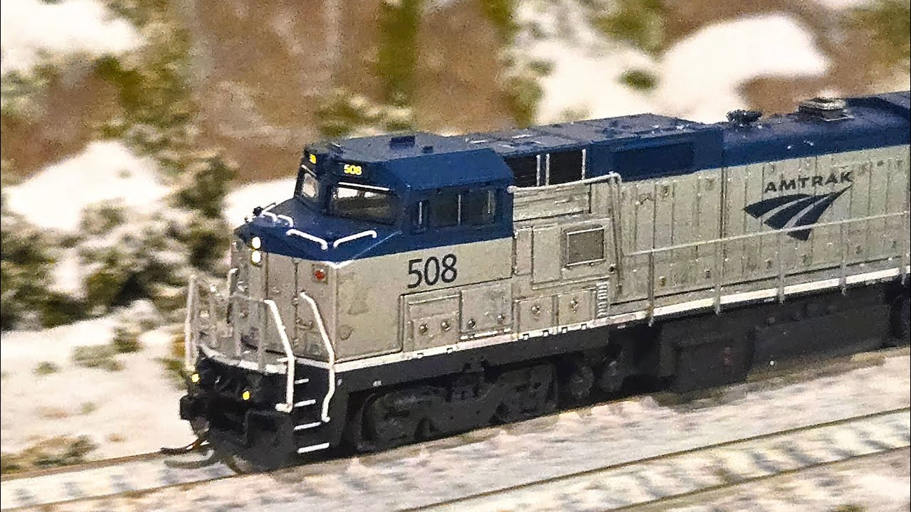 Amtrak Dash 8 from Snowy Rurals slow ride in. version 1. N scale ...