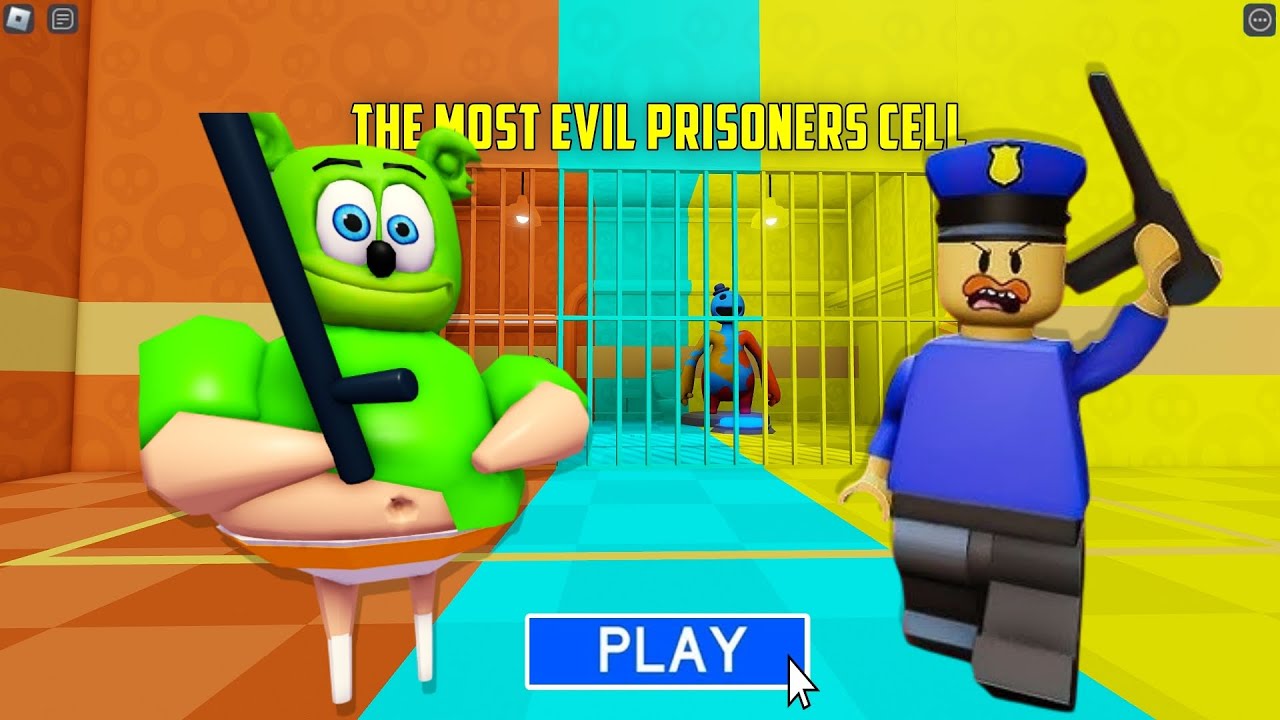 Lego Barry's Prison Run Vs Gummy Bear Barry's Prison Run! (Obby) Full ...