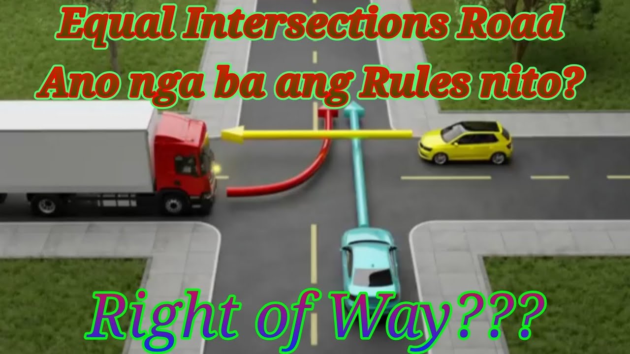 Equal Intersections Road, Right Hand Rules. - YouTube