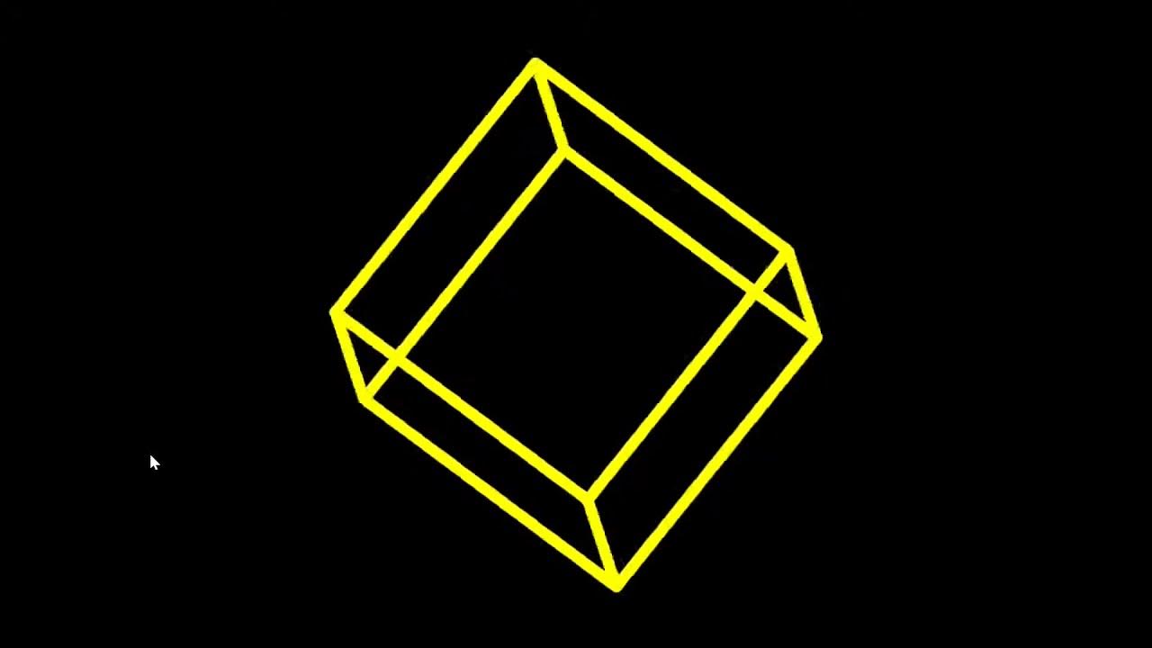 Basic Rotating 3d Cube Tutorial For Beginners Libraries Youtube