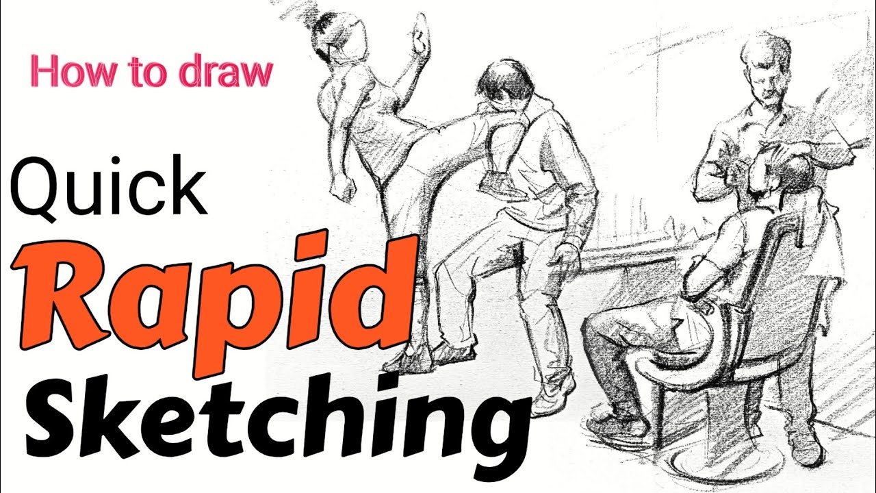 How to draw quick rapid sketching || how to draw figure #how to draw ...