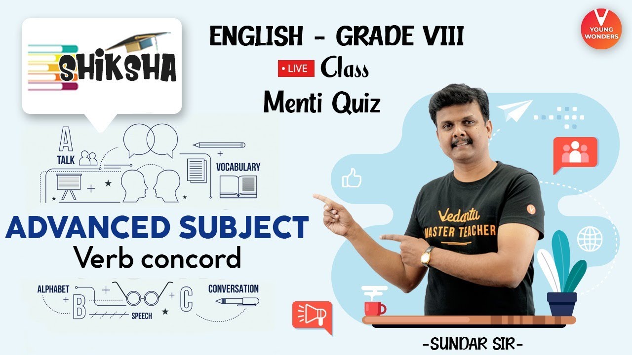 Advanced Subject Verb Concord | Class 8 English Grammar | NCERT ...
