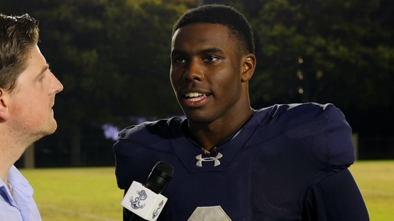 Navy Football Interview: Kenneth McShan (Rice Week) - YouTube