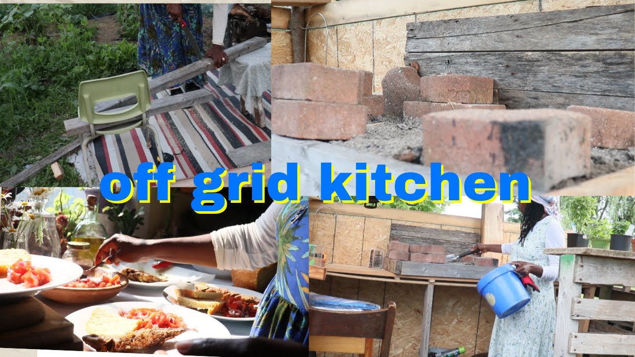 BUILDING A MUD STOVE IN THE OUTDOOR KITCHEN | OFF-GRID OUTDOOR KITCHEN ...