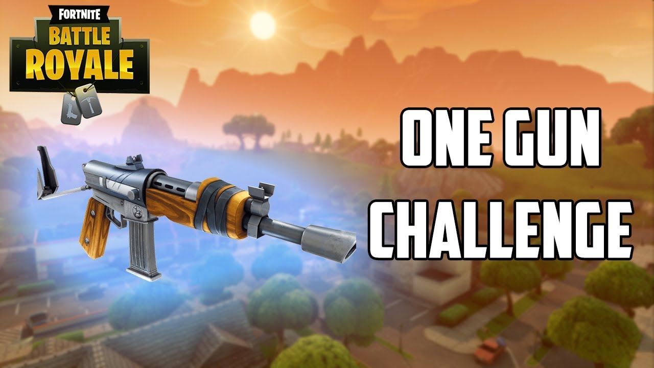 Winning with ONE GUN (Challenge) - Fortnite: Battle Royale - YouTube